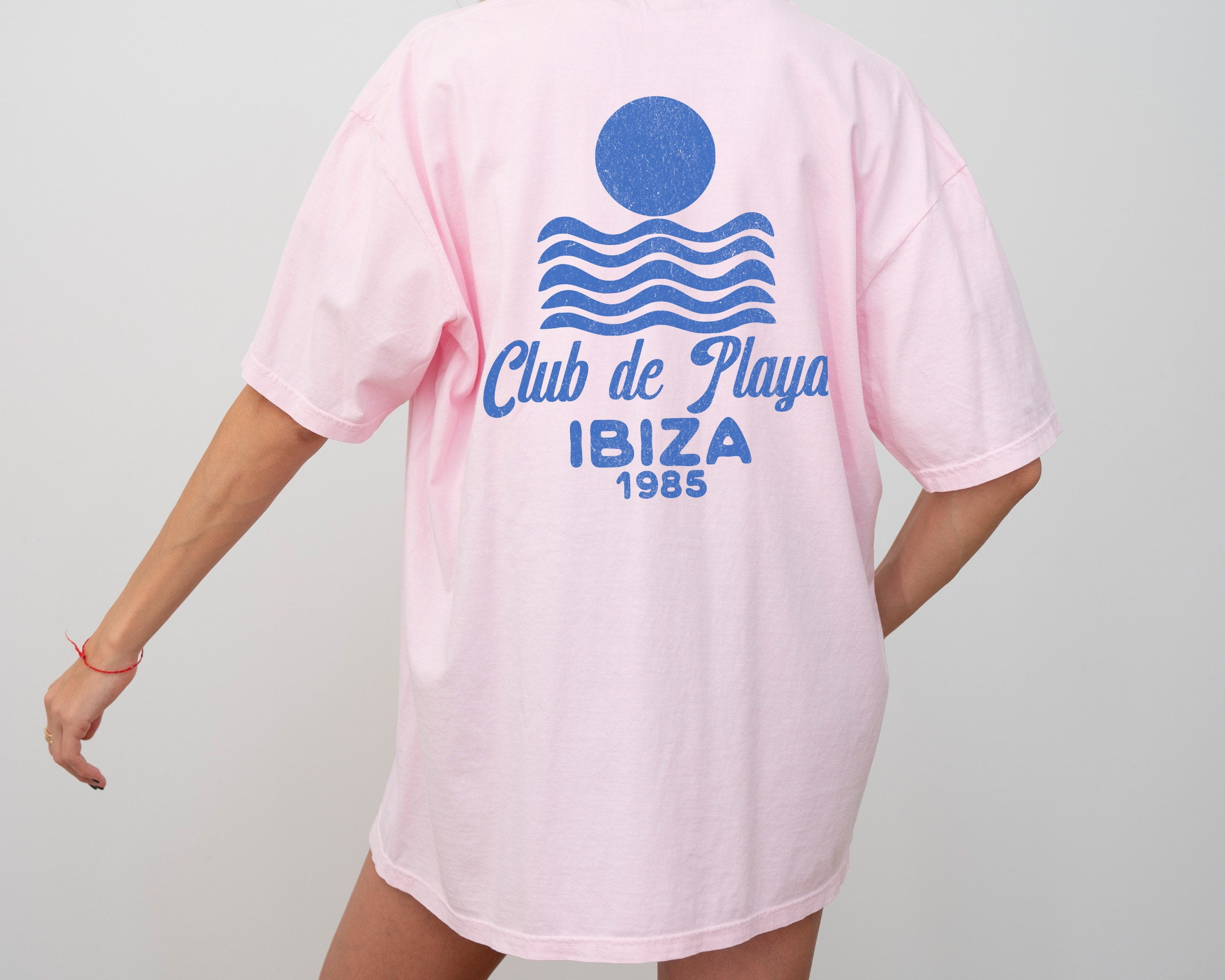 Club de Playa, Ibiza T-Shirt Beach Club, Spain, Trendy Travel Graphic ...