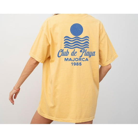 Club de Playa Majorca T-Shirt Retro Style Beach Club Shirt Gift Her ...