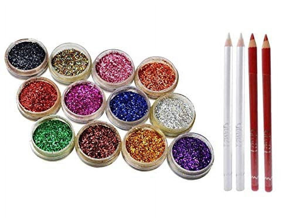 ClubComfort Glitter eye shadow powder Multicolor pack of 12 with ...