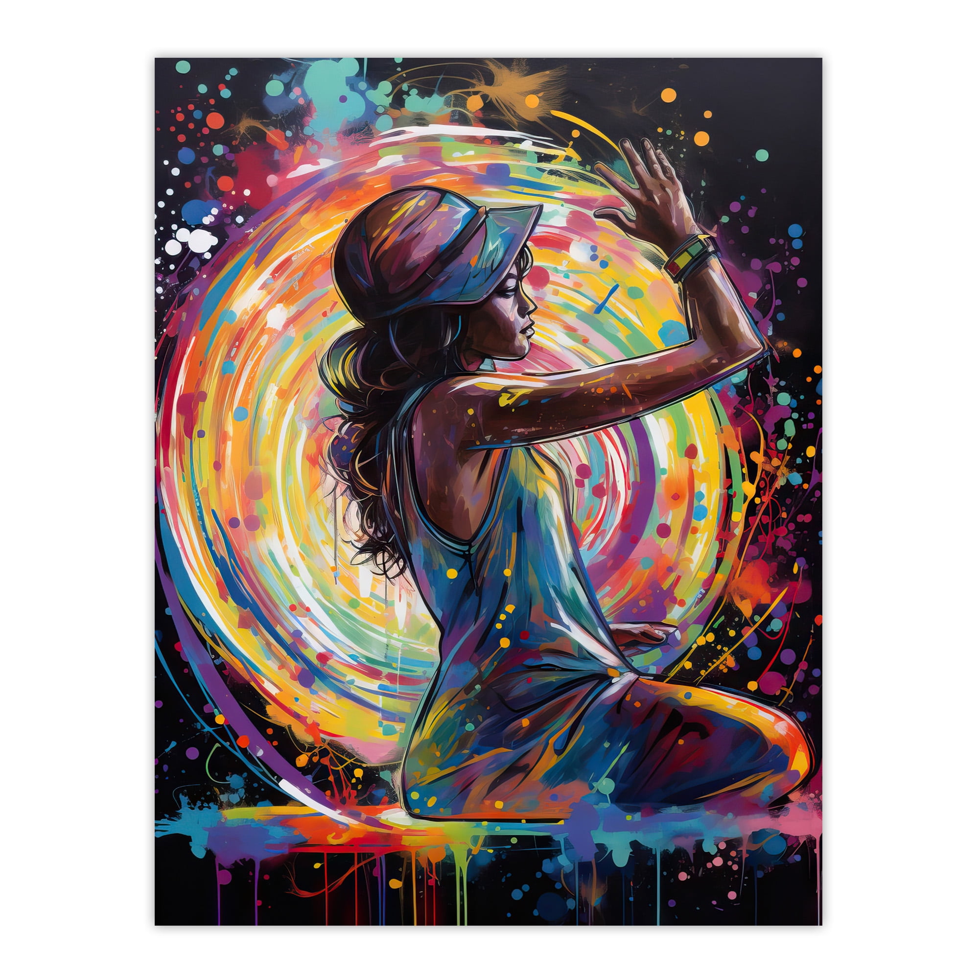 Clubbing Dance Clubland Disco Colourful Girls Bedroom Teen Extra Large ...