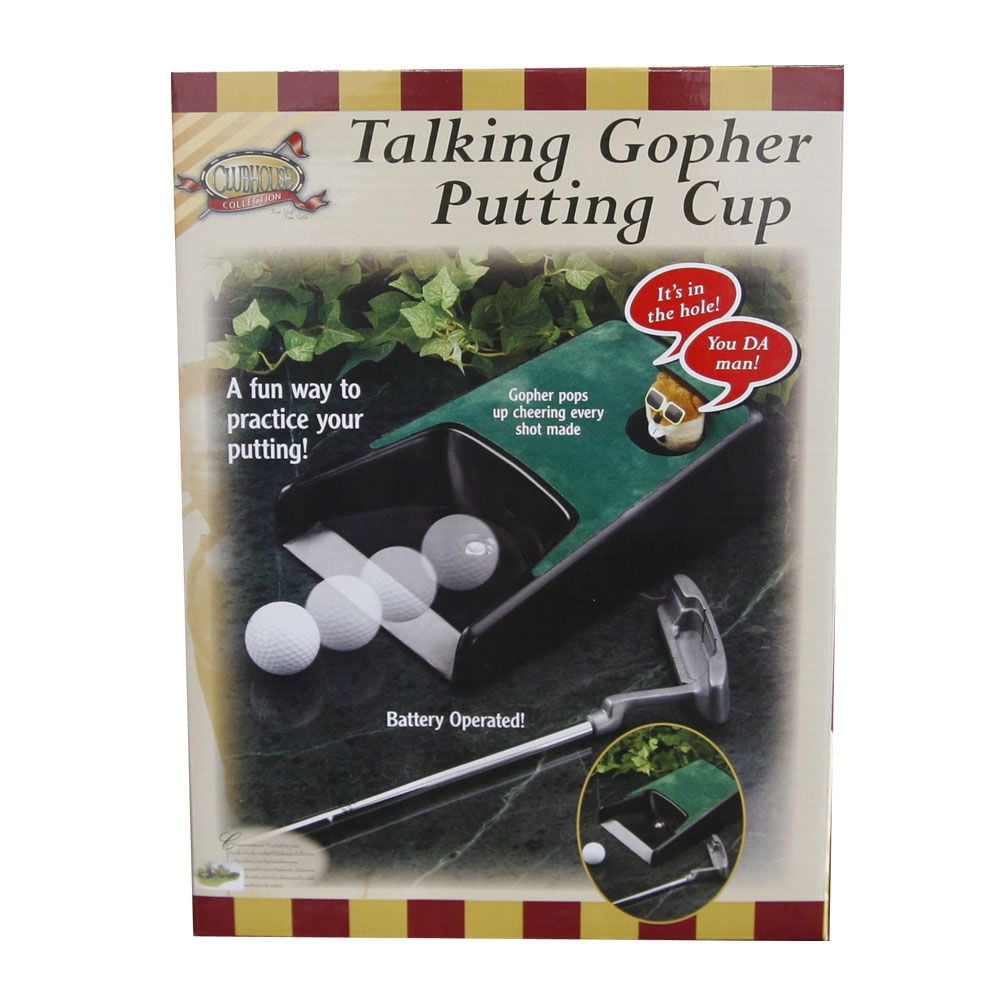 Clubhouse Collection Talking Gopher Putting Cup NEW - Walmart.com