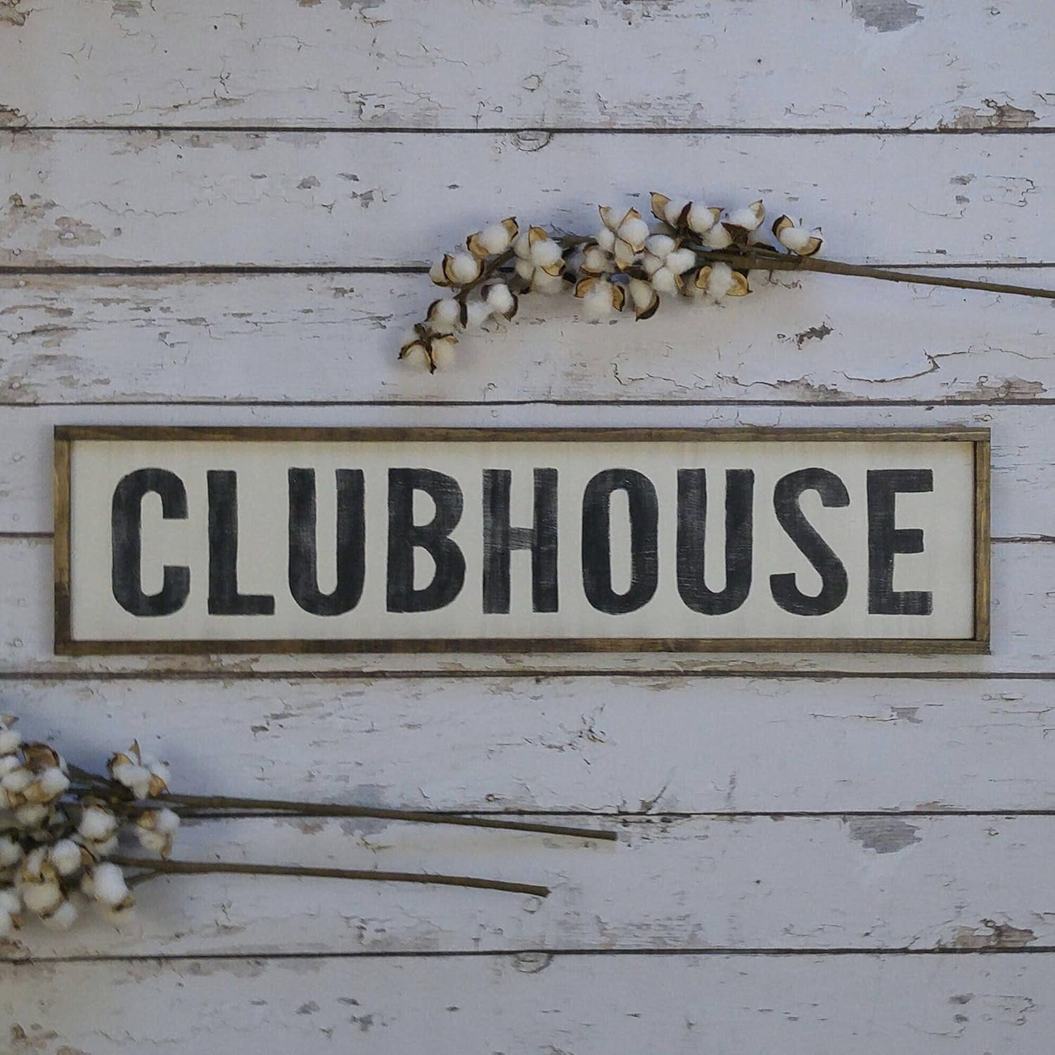Clubhouse Sign Farmhouse Decor Rustic Decor Farmhouse Signs Wooden Sign ...