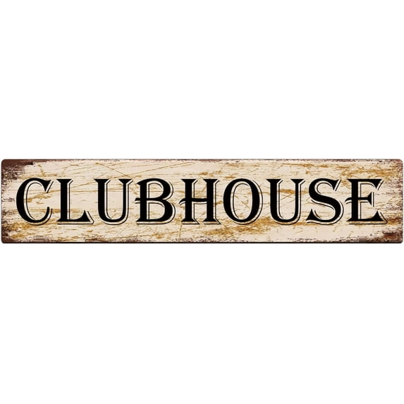 Clubhouse Vintage Signs Retro Tin Signs for Kitchen Home Garden Wall ...
