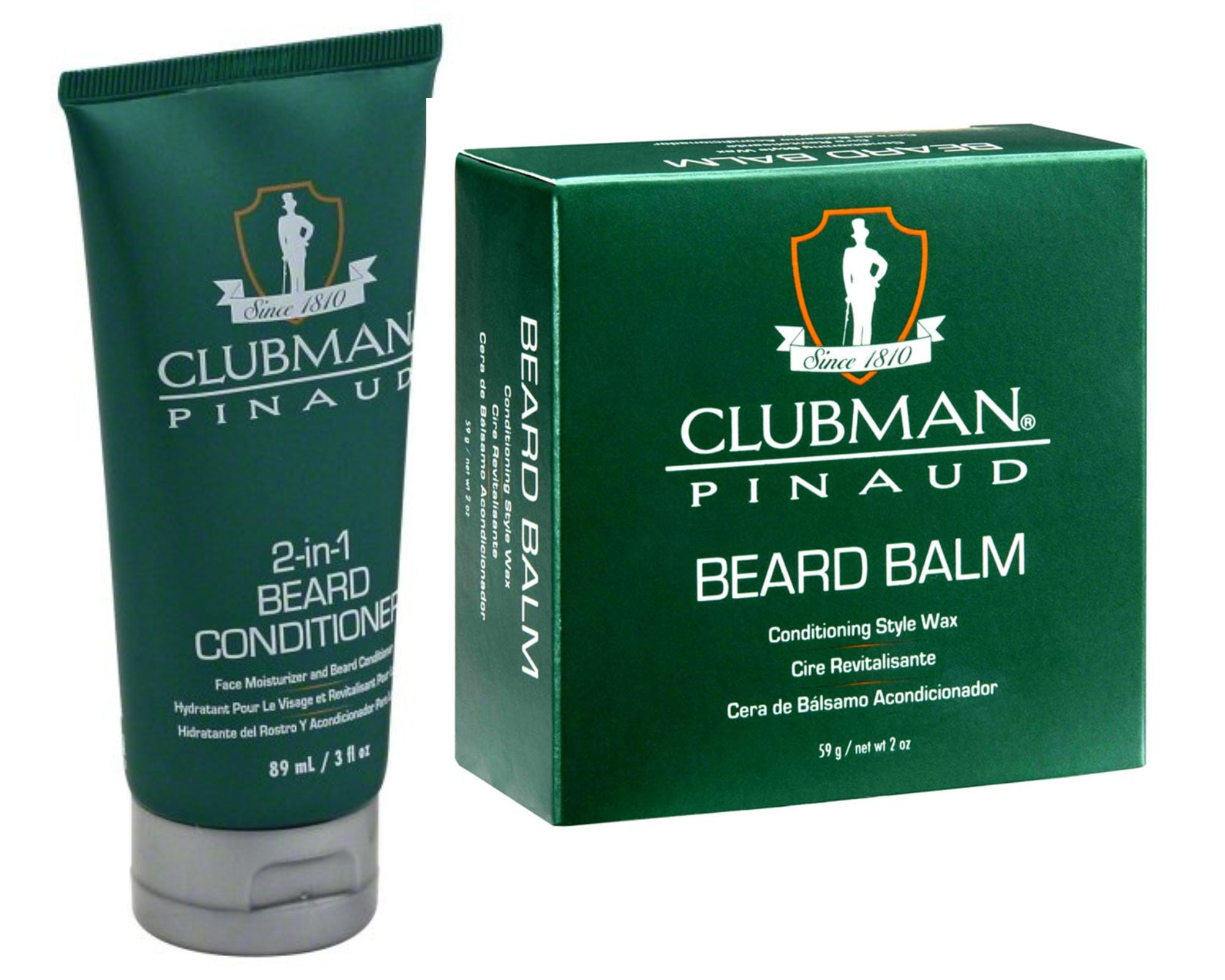 Clubman Beard Balm 2 oz + 2-in-1 Beard Conditioner 3 oz - Walmart.com