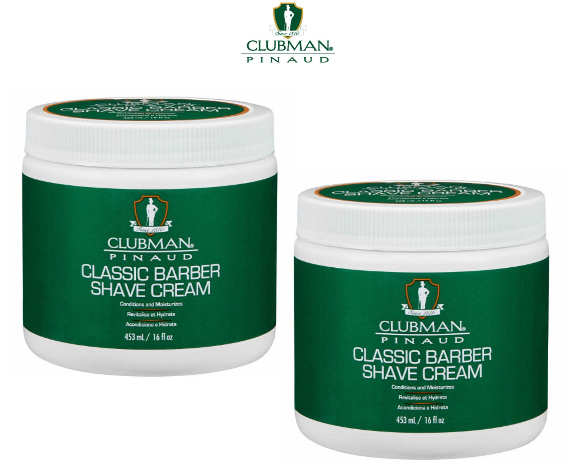 Clubman Classic Barber Shave Cream 16 oz x 2 - Walmart.com