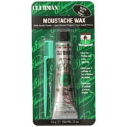 Clubman Greaseless Moustache Wax with Brush, for Styling and Color ...