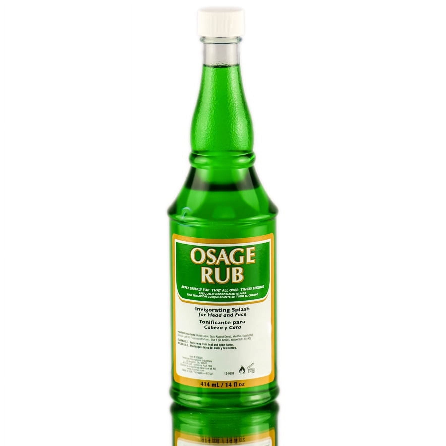 Clubman Osage Rub Invigorating Splash - 14 oz - Pack of 1 with Sleek ...