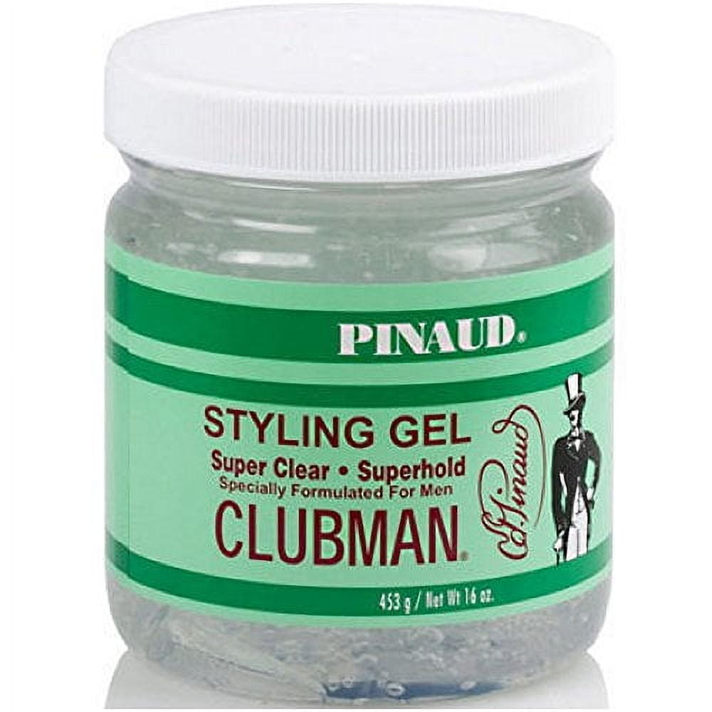 Clubman Pinaud Super Clear Styling Gel Super Hold, 16 oz (Pack of 5 ...