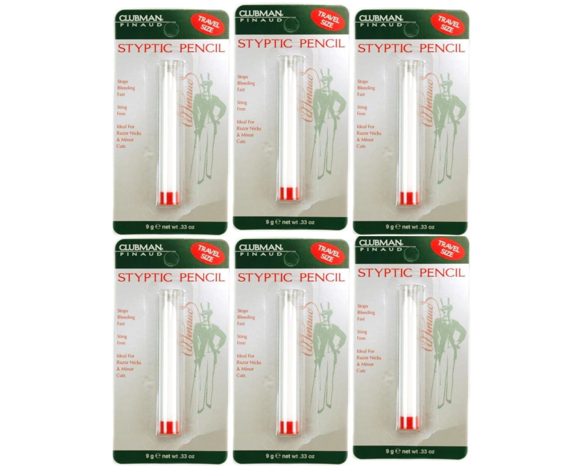 Clubman Styptic Pencil 9g/0.33 oz, Stops Bleeding, Ideal for Razor Cuts ...