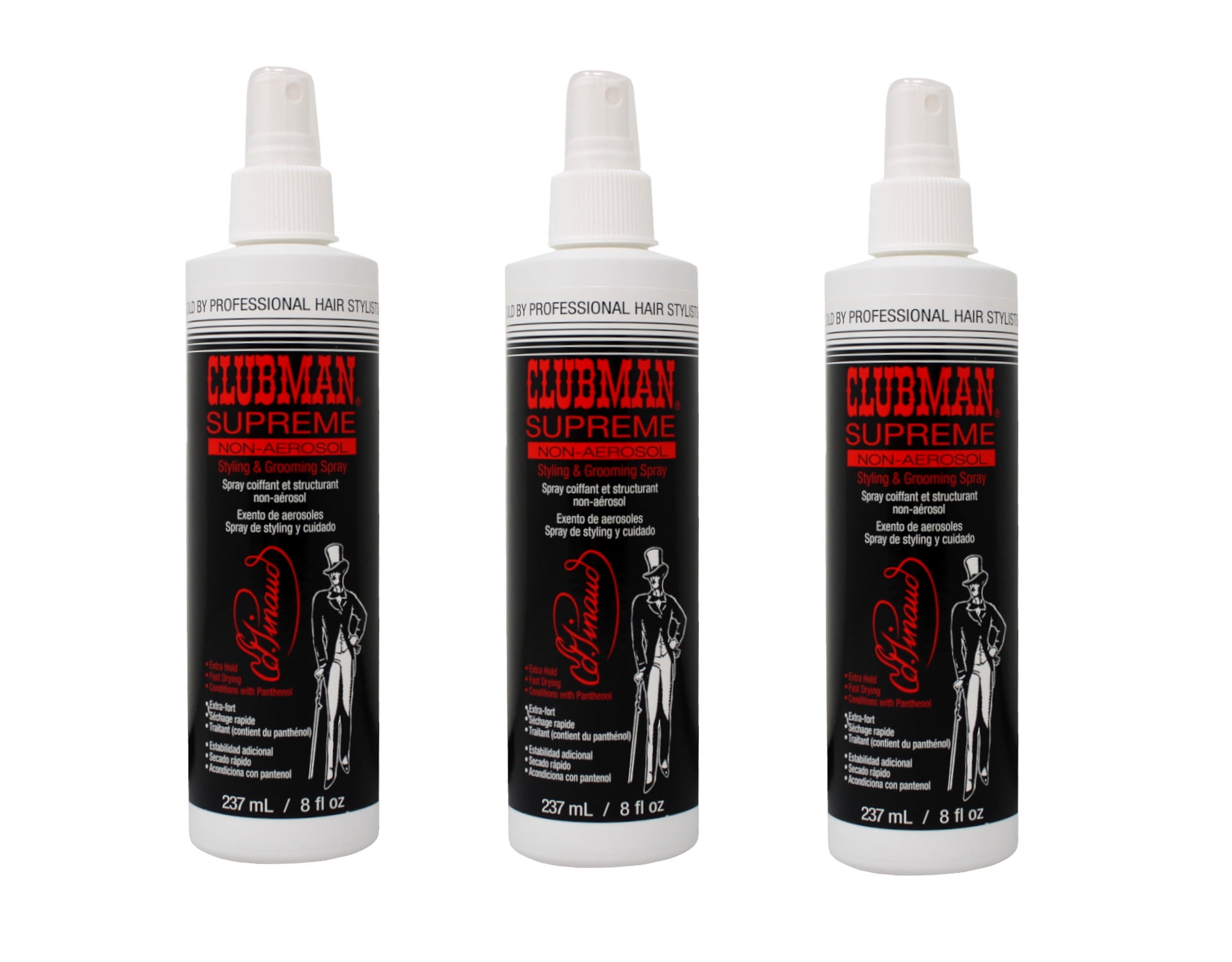 Clubman Supreme Non-Aerosol Styling & Grooming Spray 8 oz (Pack of 3 ...