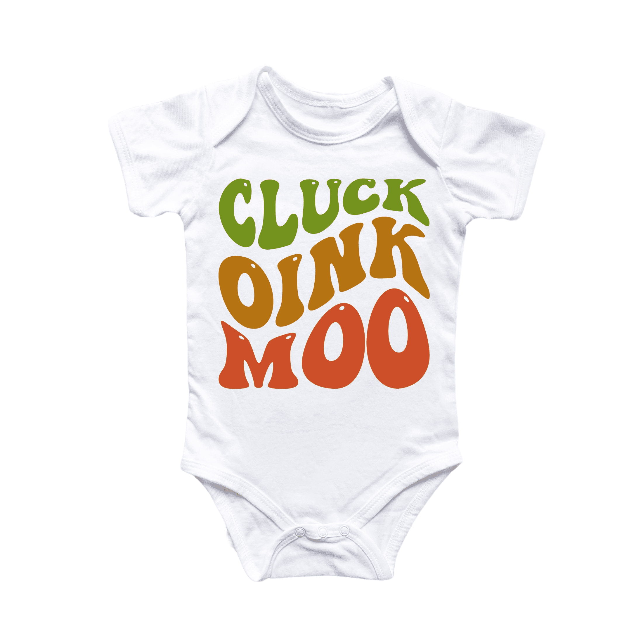 Cluck Oink Moo Farm - Baby Boy Girl Clothes Infant Bodysuit Funny Cute ...