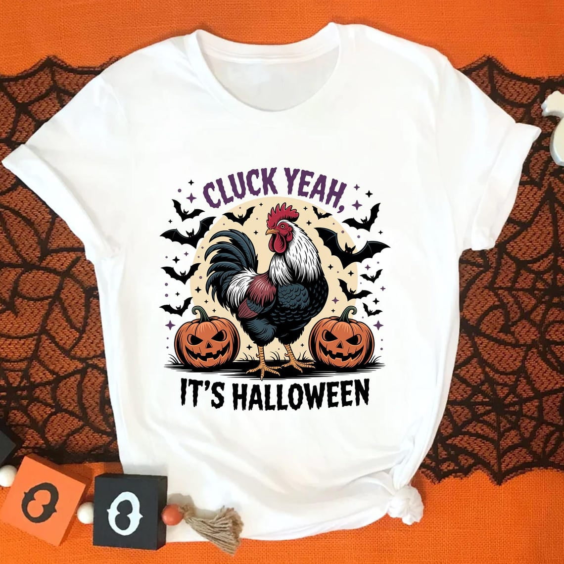 Cluck Yeah It's T-shirt, Chicken Shirt , Spooky Farm Animal Fall Humor ...