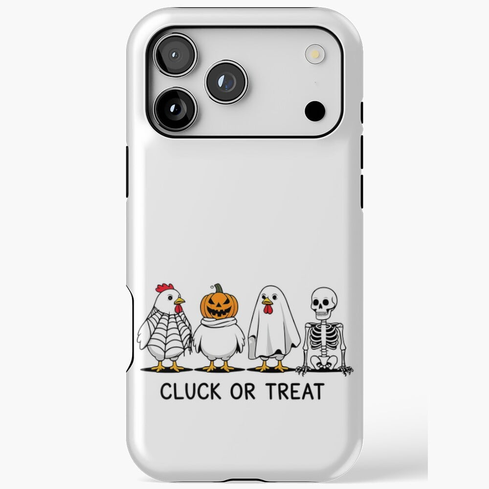 Cluck or Treat Funny Halloween Skeleton Chickens Case for iPhone 11 to ...