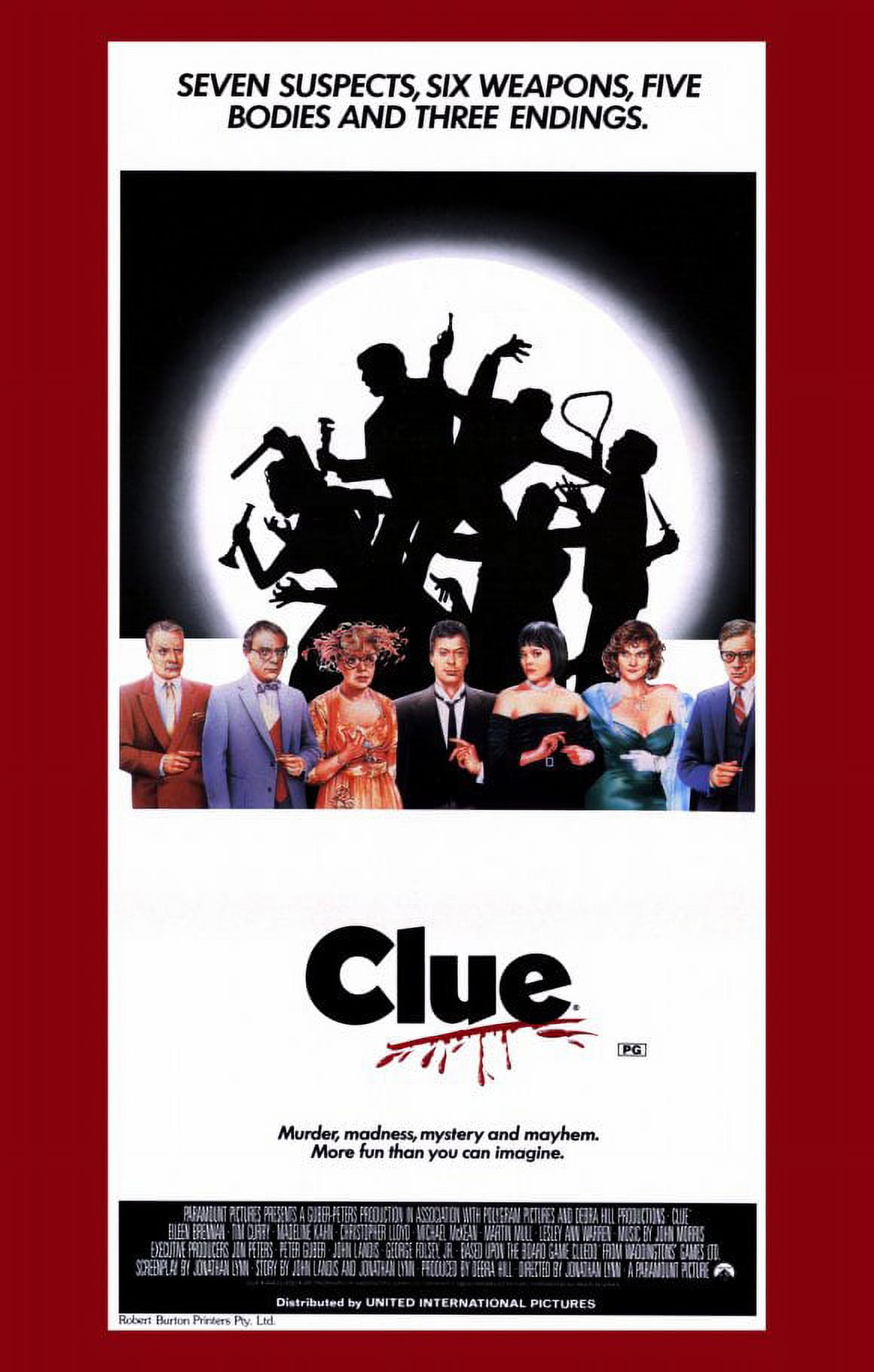 Clue (1985) 11x17 Movie Poster - Walmart.com