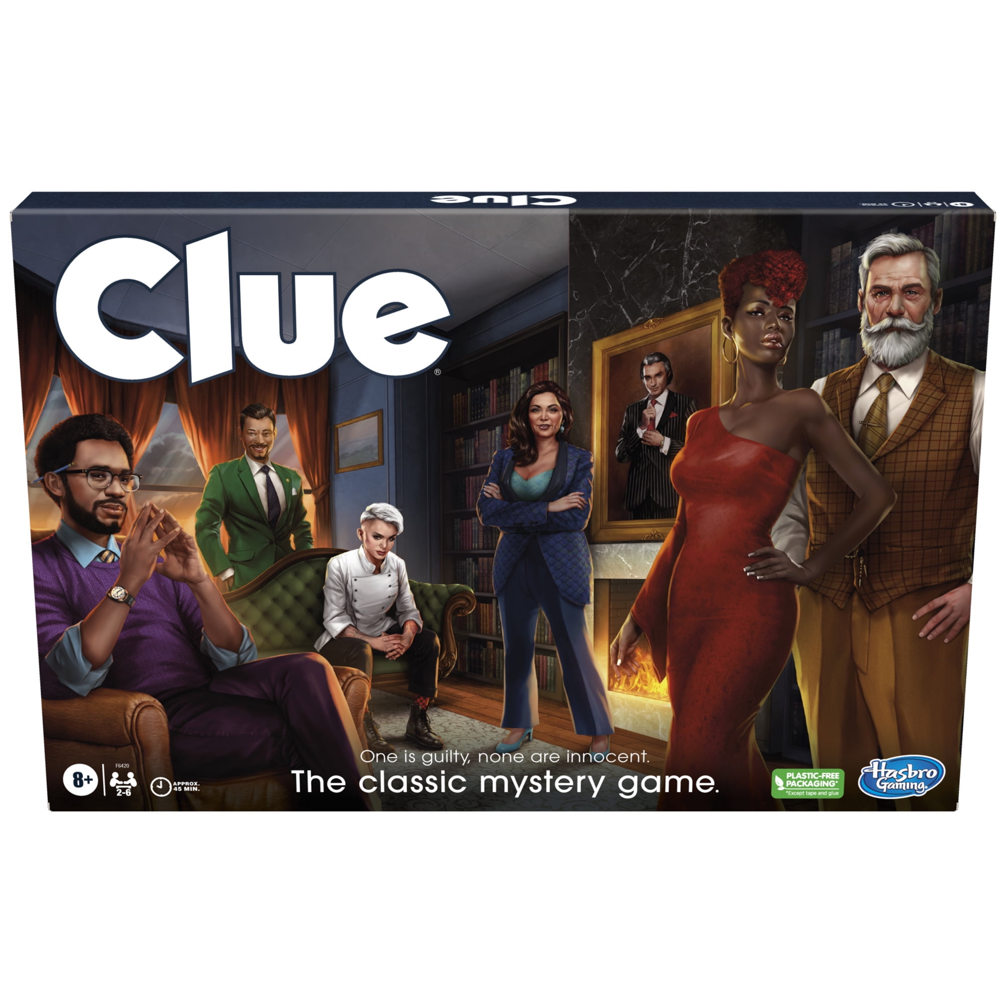 Clue Classic Mystery Board Game for Children and Young Family, Ages 8 ...