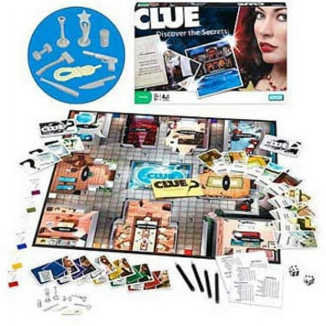 Clue Classic Mystery Board Game for Kids and Family Ages 8 and Up, 2-6 ...