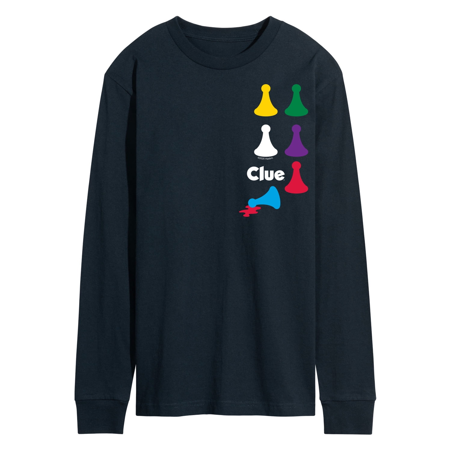 Clue - Clue Pieces - Men's Long Sleeve Graphic T-Shirt - Walmart.com