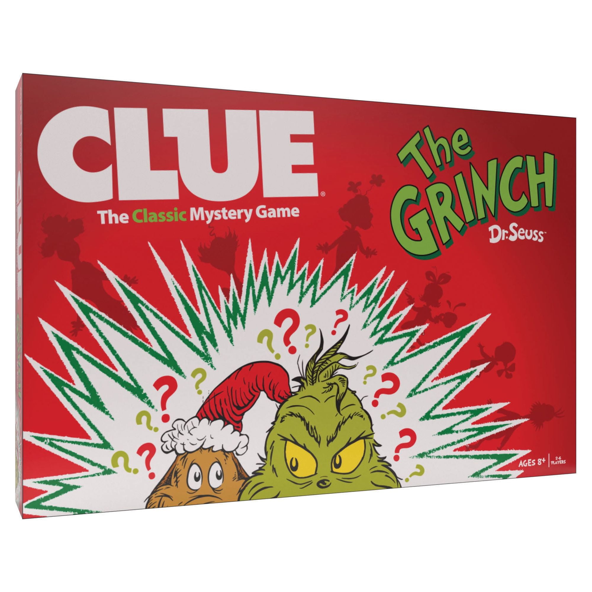 Kids' Clue Dr. Seuss How The Grinch Stole Christmas Edition Board Game ...