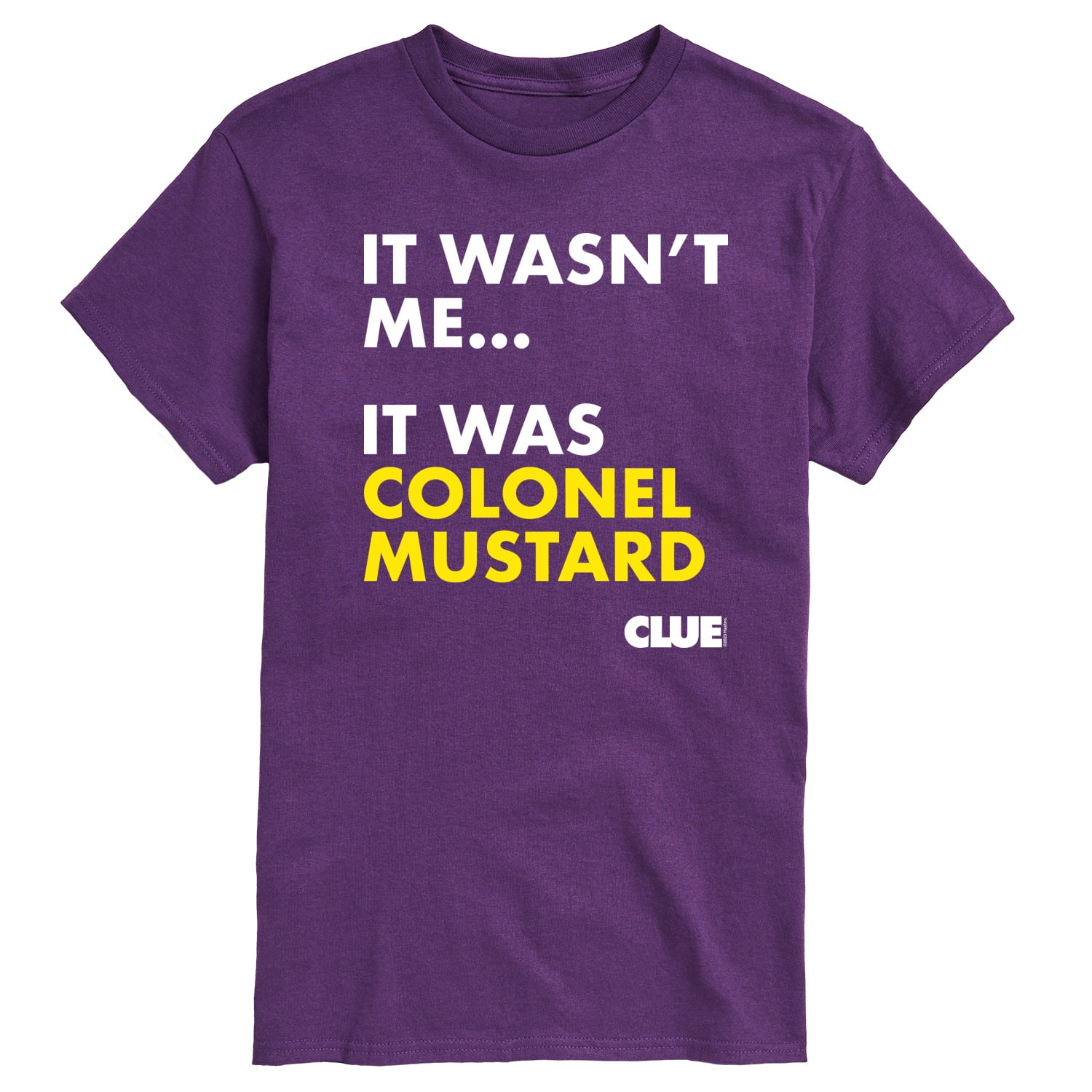 Clue - It Wasnt Me It Was Colonel Mustard - Men's Short Sleeve T-Shirt ...