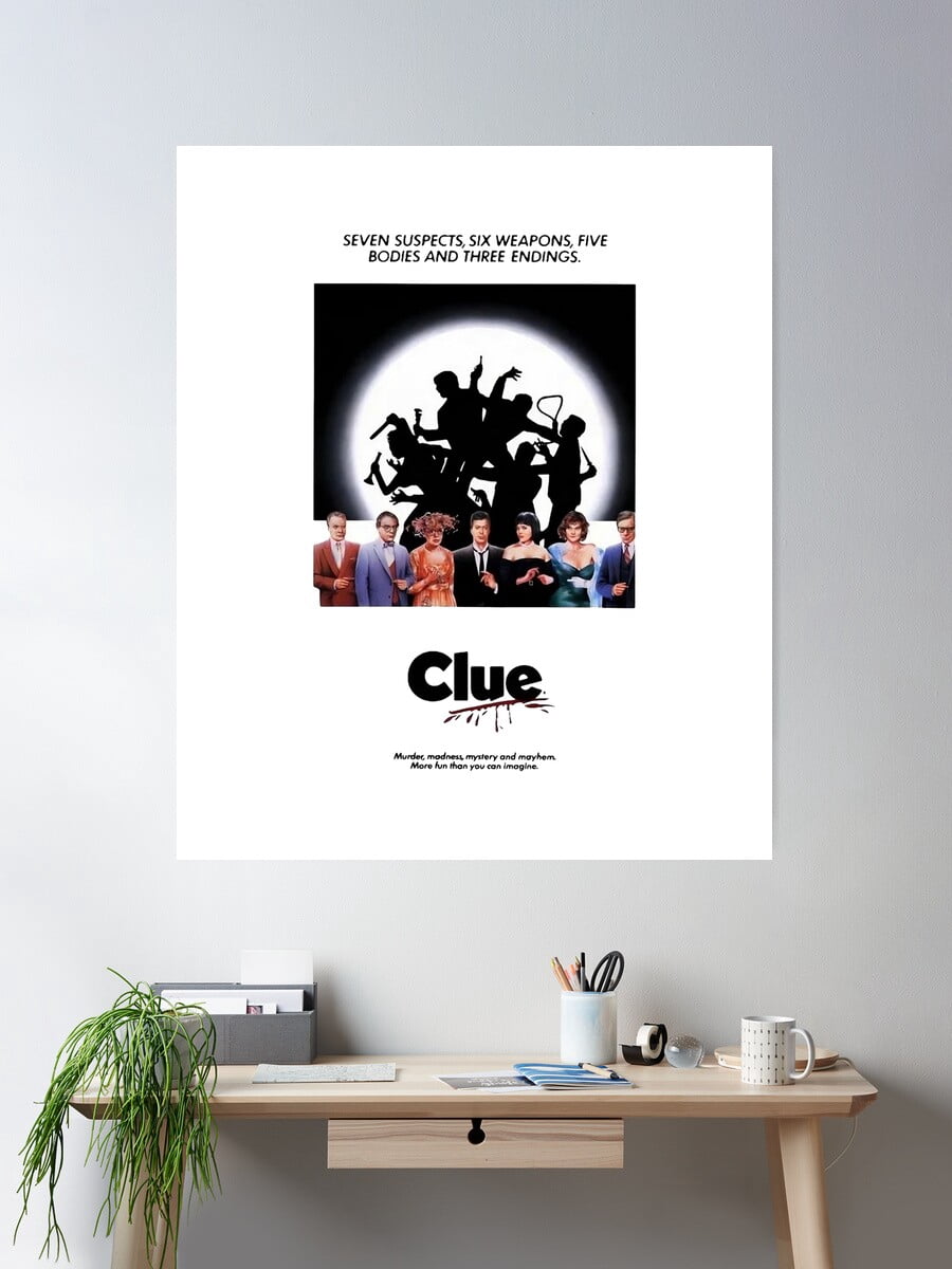 Clue Movie A Clue Movie A Clue Movie Poster Wall Art, Modern Wall Decor ...