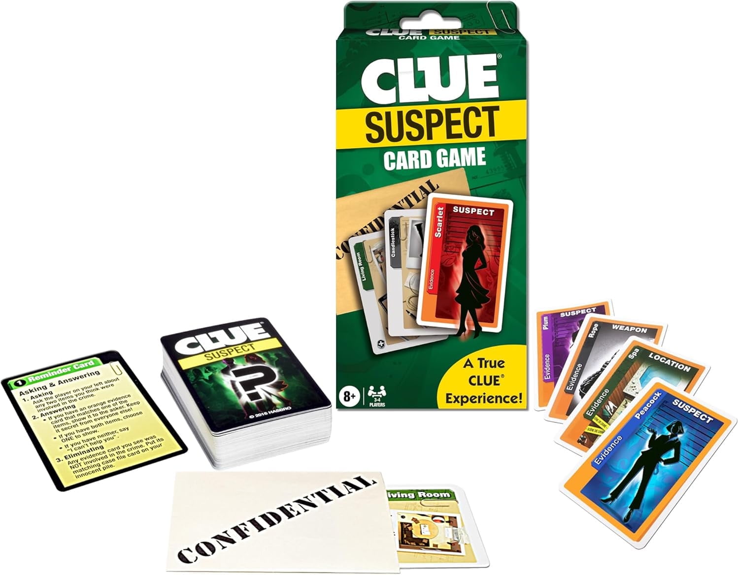 Clue Suspect Card Game - All The Fun of Clue - in Minutes!, by Winning ...