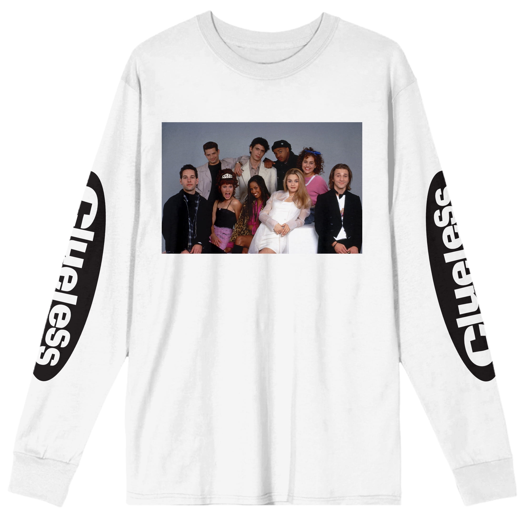 Clueless Movie Characters Men's White Long Sleeve Tee-Large - Walmart.com