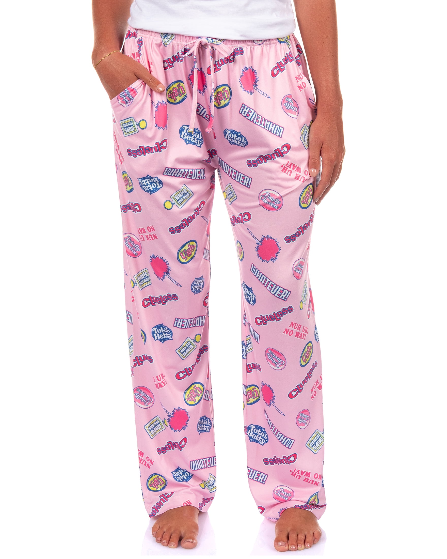 Clueless Pajama Pants Women's Whatever Quotes Oops My Bad Lounge Sleep ...