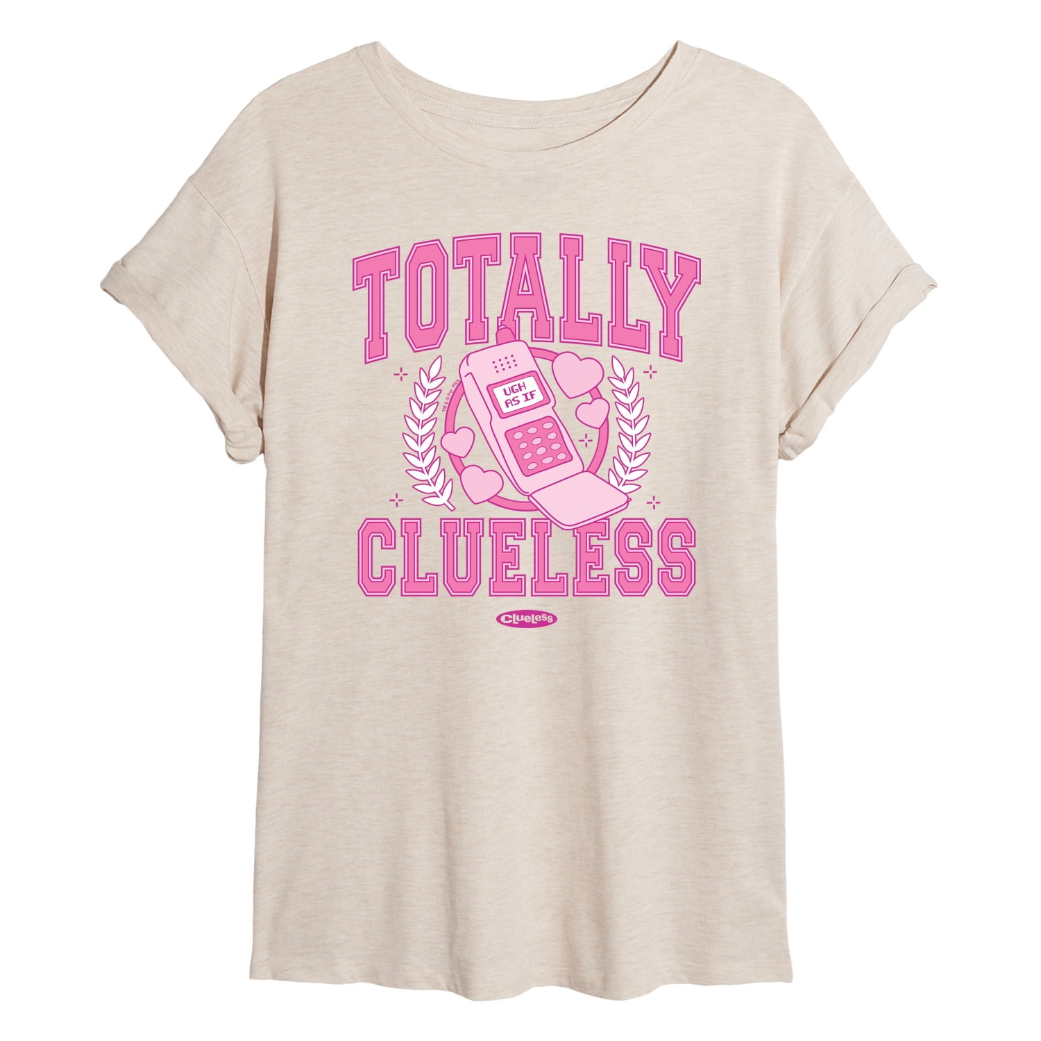 Clueless - Totally Clueless - Juniors Oversized Graphic T-Shirt ...