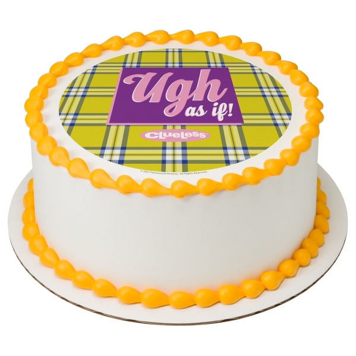 Clueless Ugh As If! Edible Image Cake Topper (8" Round) - Walmart.com
