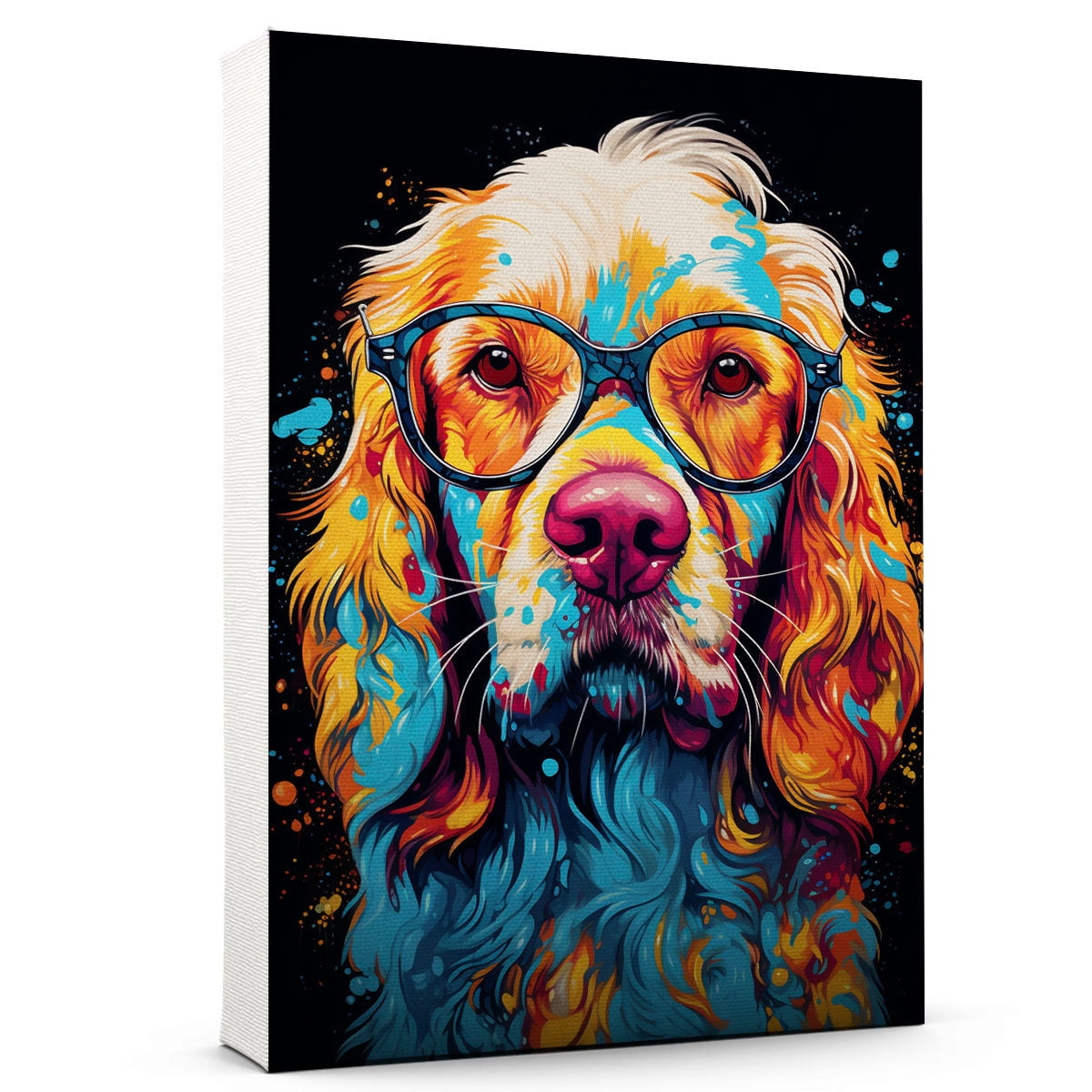 Clumber Spaniel Art Print Poster, Dog Wall Art Painting Decor, Dog Pop ...