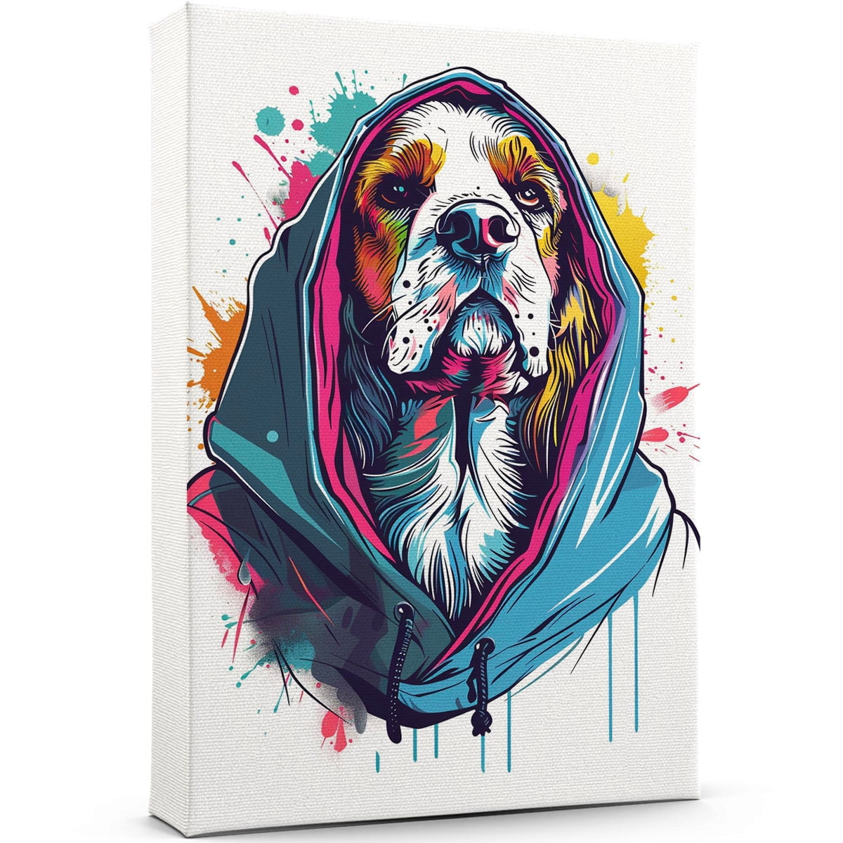 Clumber Spaniel Dog Wall Art Cute Animal Decor for Kid's Bedroom, Home ...