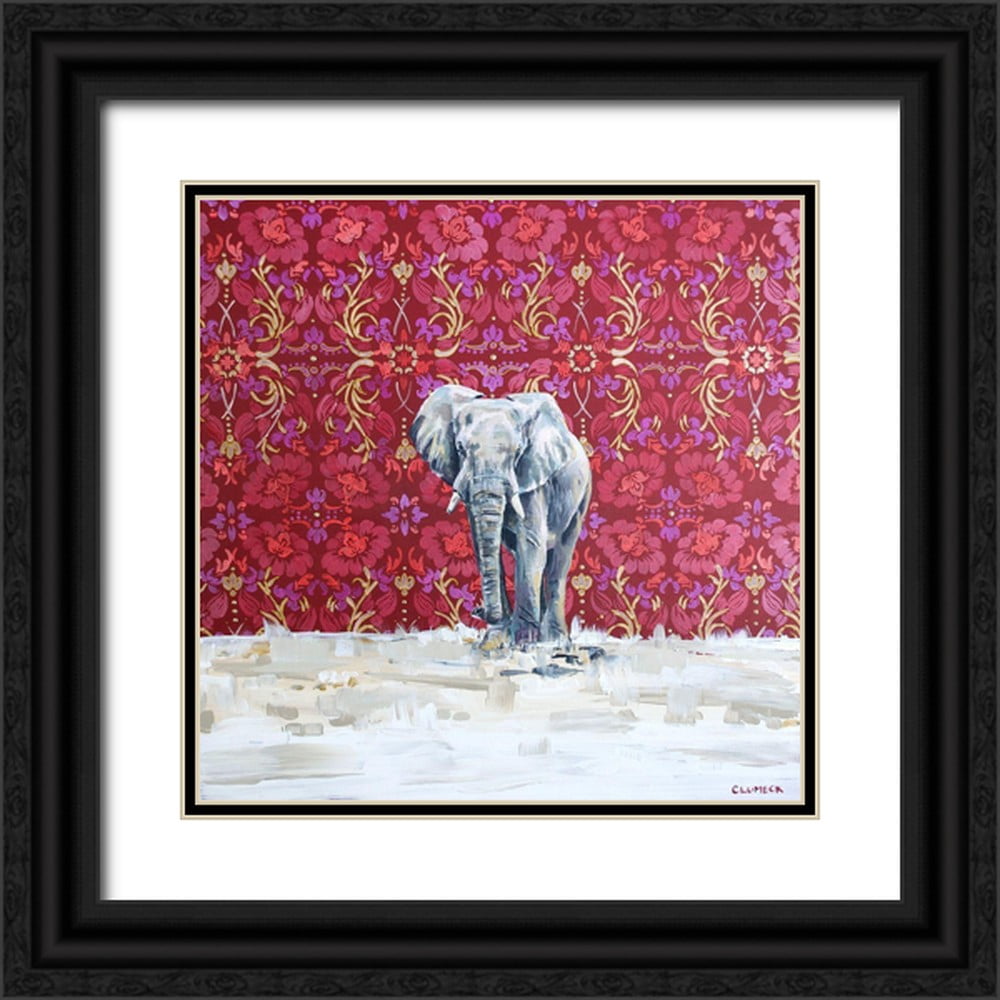 Clumeck, Alana 12x12 Black Ornate Wood Framed with Double Matting ...