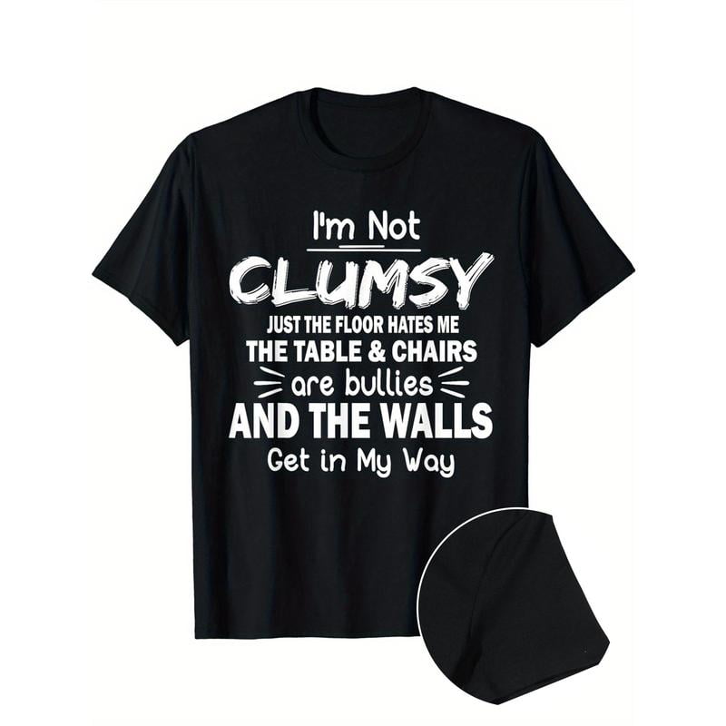 Clumsy Chic Graphic - Mens Short Sleeve - Comfy Stretchy Trendy s for ...