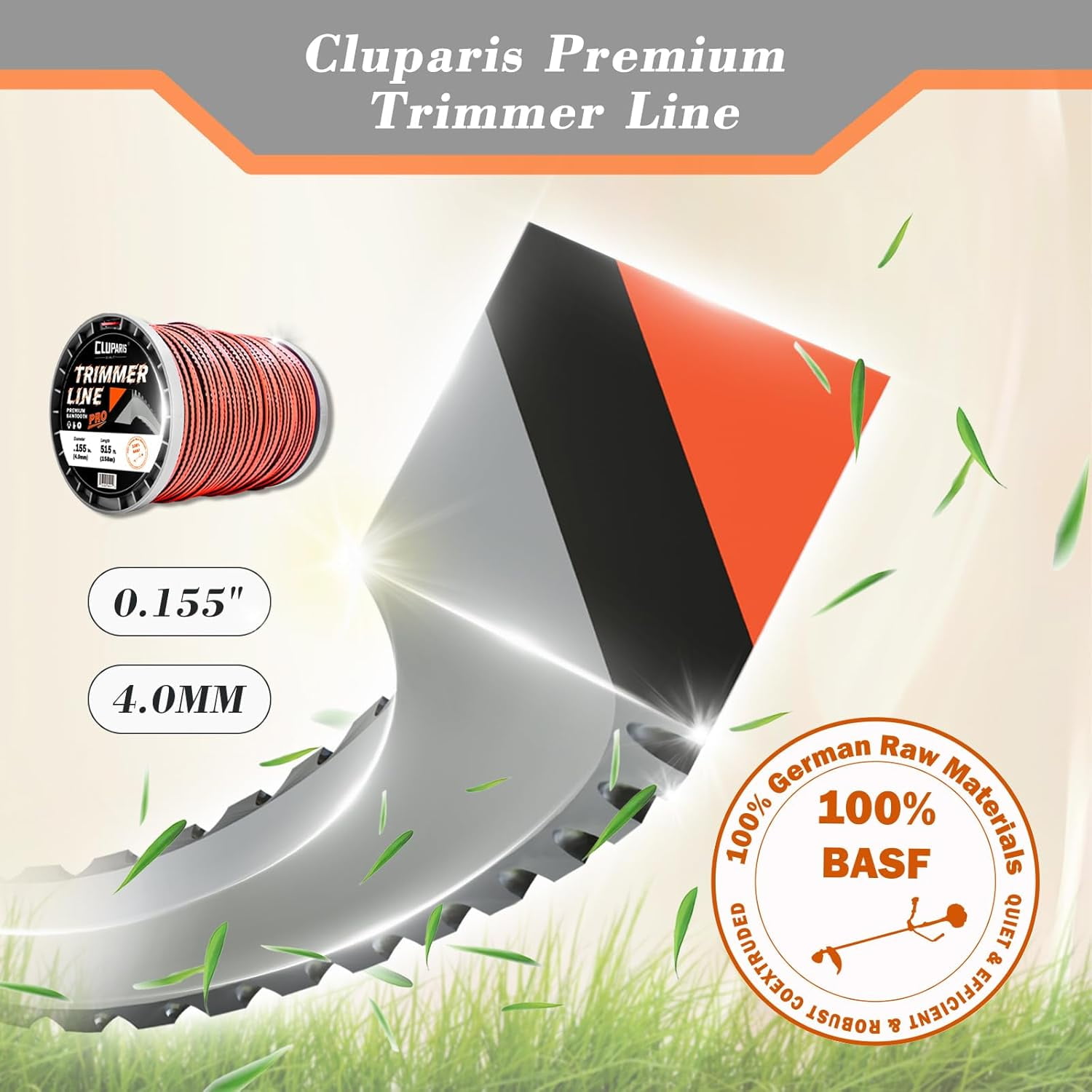 Cluparis 5 Pounds Premium Sawtooth Pro Trimmer Line 155-Inch - Walmart.com