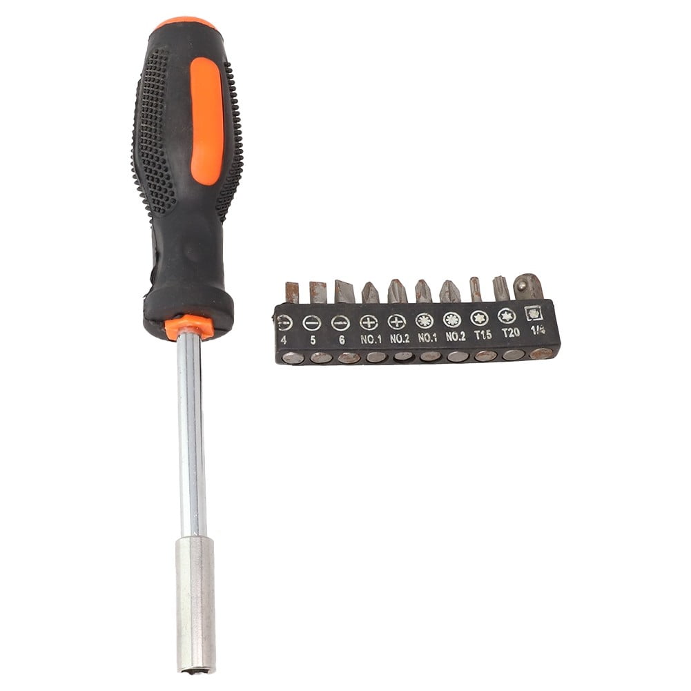 Clupup 11pcs Metal Rubber Screwdriver Set Multifunction Magnetic Hex ...
