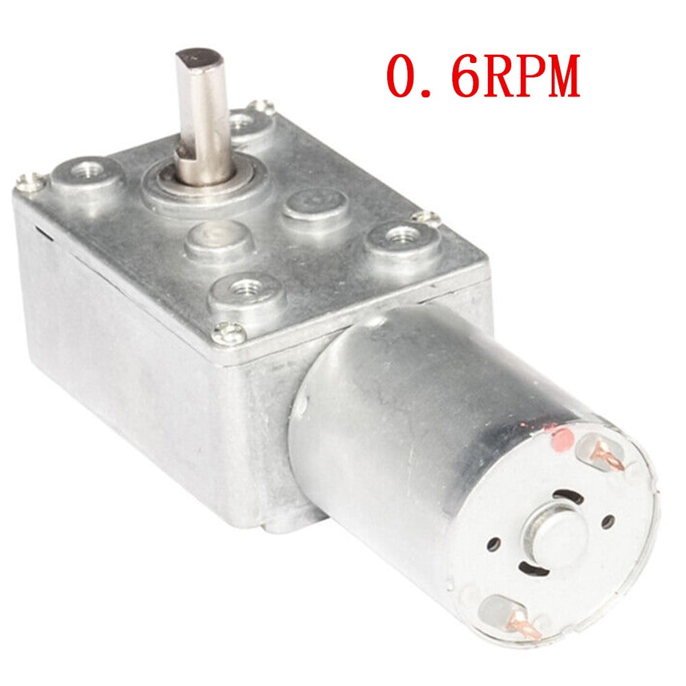 Clupup 12V DC Gear Motor with Short Motor Output Shaft and Self Locking ...