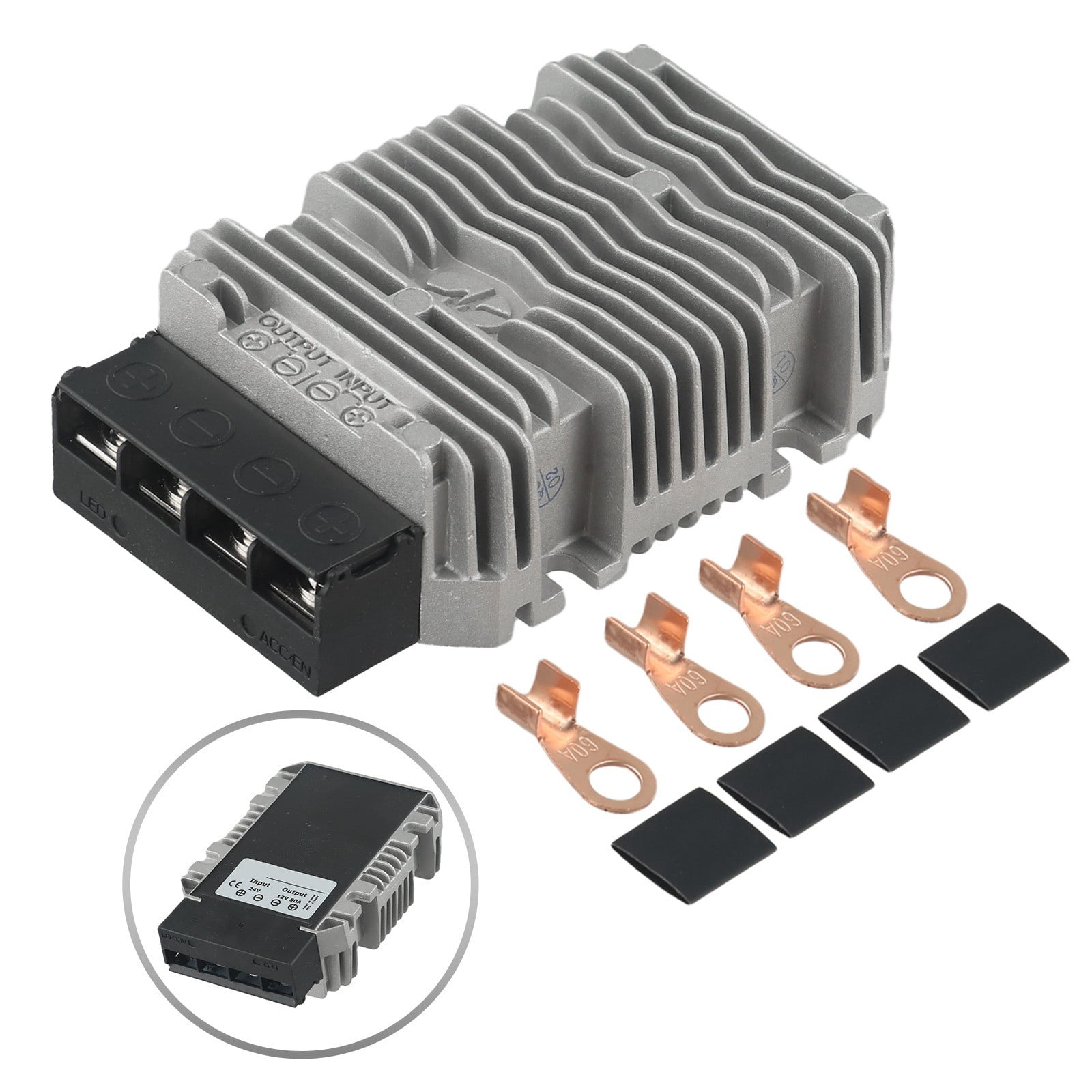Clupup 1pc 24V To 12V 50A/60A DC-DC Step Down Converter Step-Down ...