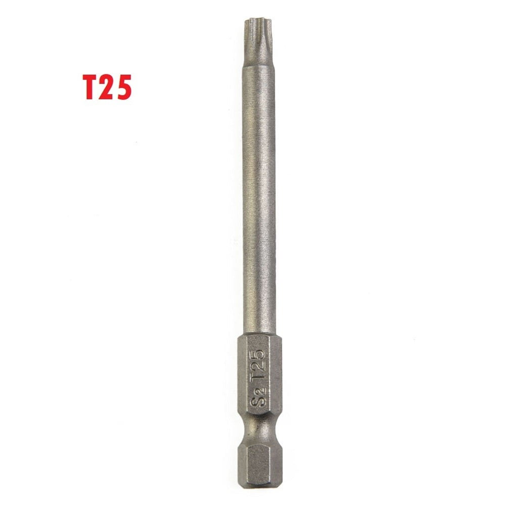 Clupup 1pc 75mm Hollow Torx Screwdriver Bit Hex Shank T7-T40 Magnetic ...