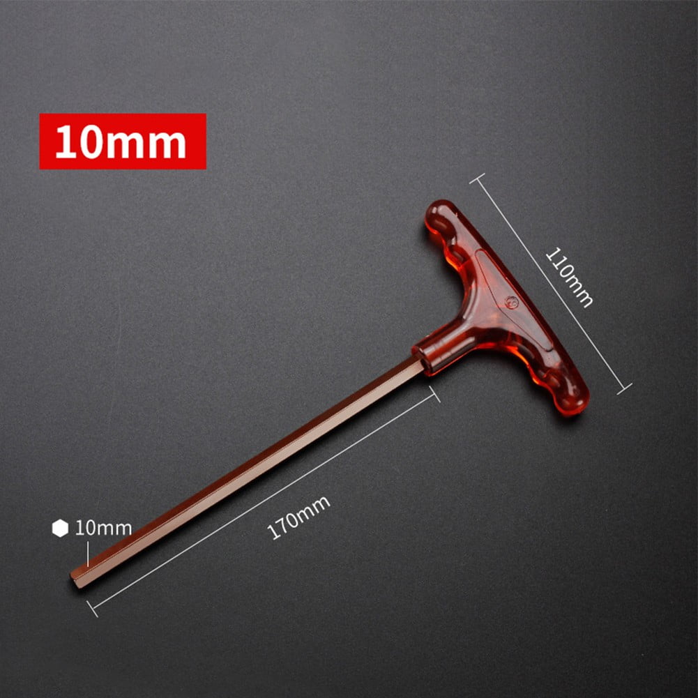 Clupup 1pc T-Type Inner Hex Wrench 2-10mm Hex Socket Wrench Extra Long ...