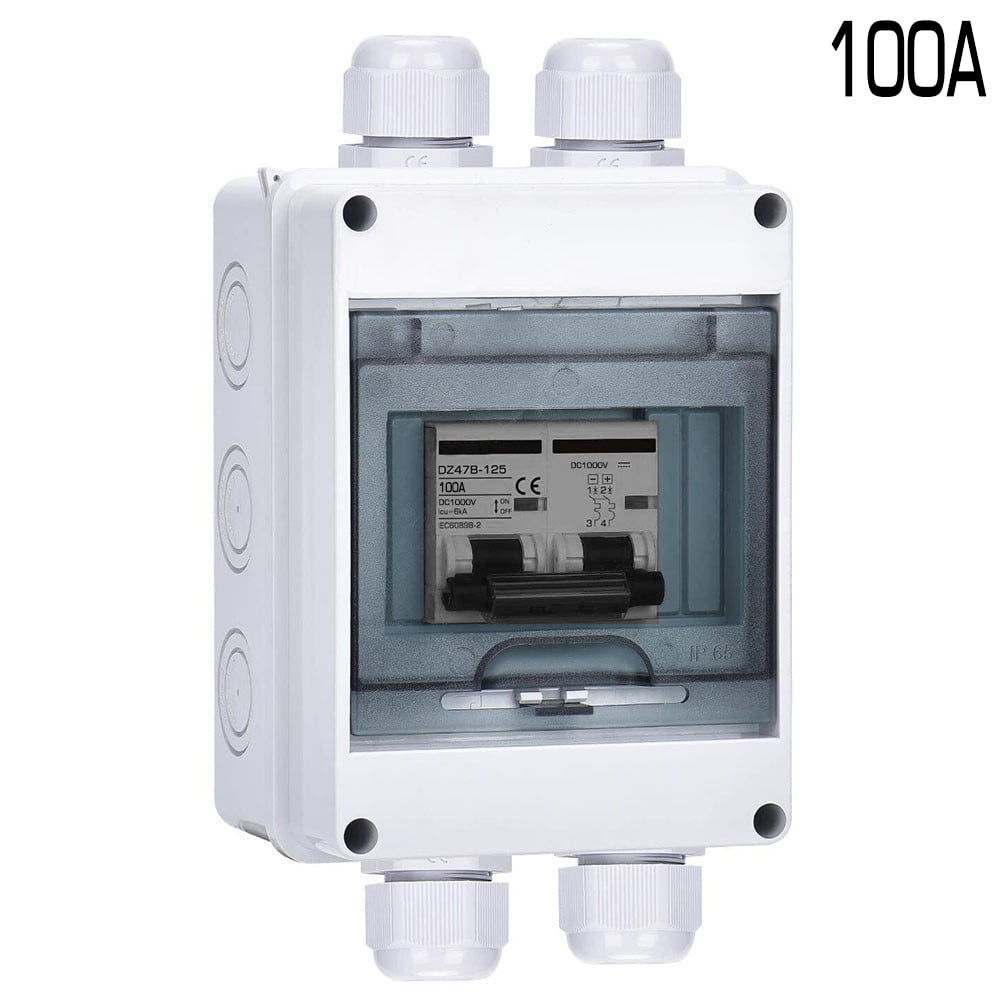 Clupup 1pc Waterproof PV Disconnect Box DC1000V 32A Circuit Breaker ...