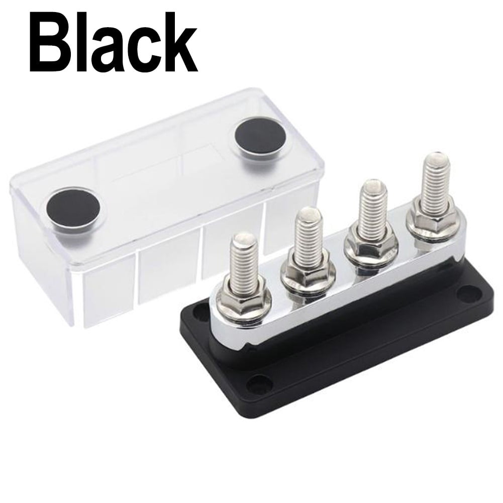 Clupup 1pcs Power Distribution Block BusBar, 600A,48V DC Bus Box with 4 ...