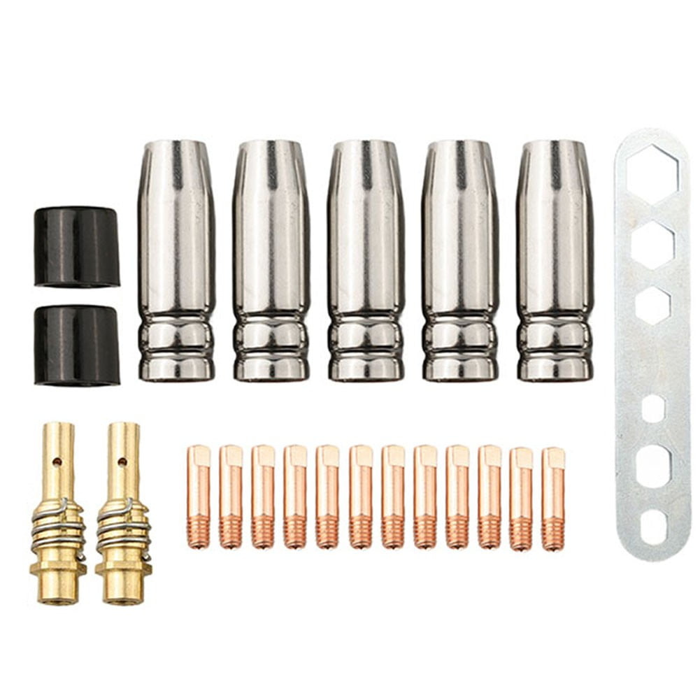 Clupup 22PCS Wear Parts Set, Welding Nozzles Accessories,0.9mm for 15AK ...