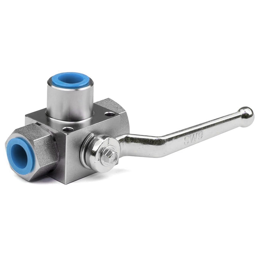Clupup 3 Way Hydraulic Ball Valve High Pressure Ball Valve 1/4 BSP ...