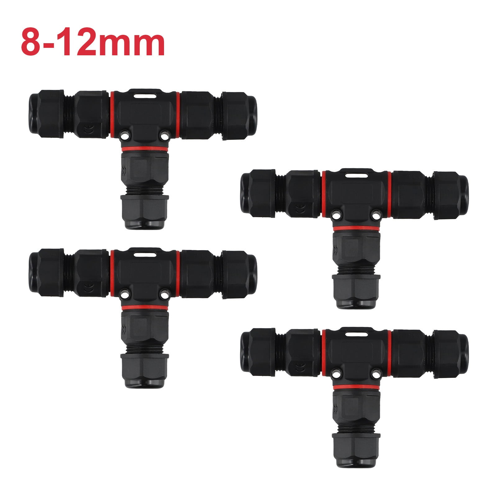 Clupup 4Pcs Cable Connectors Waterproof IP68 2-Pin Cable Connector T ...