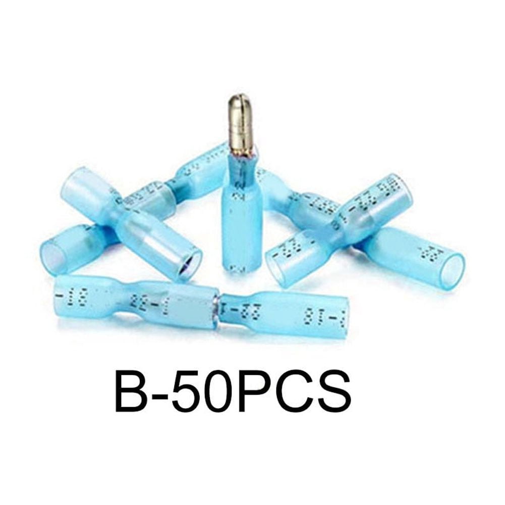 Clupup 50PCS Heat Shrink Wire Terminal Insulated Wire Connector Cable ...