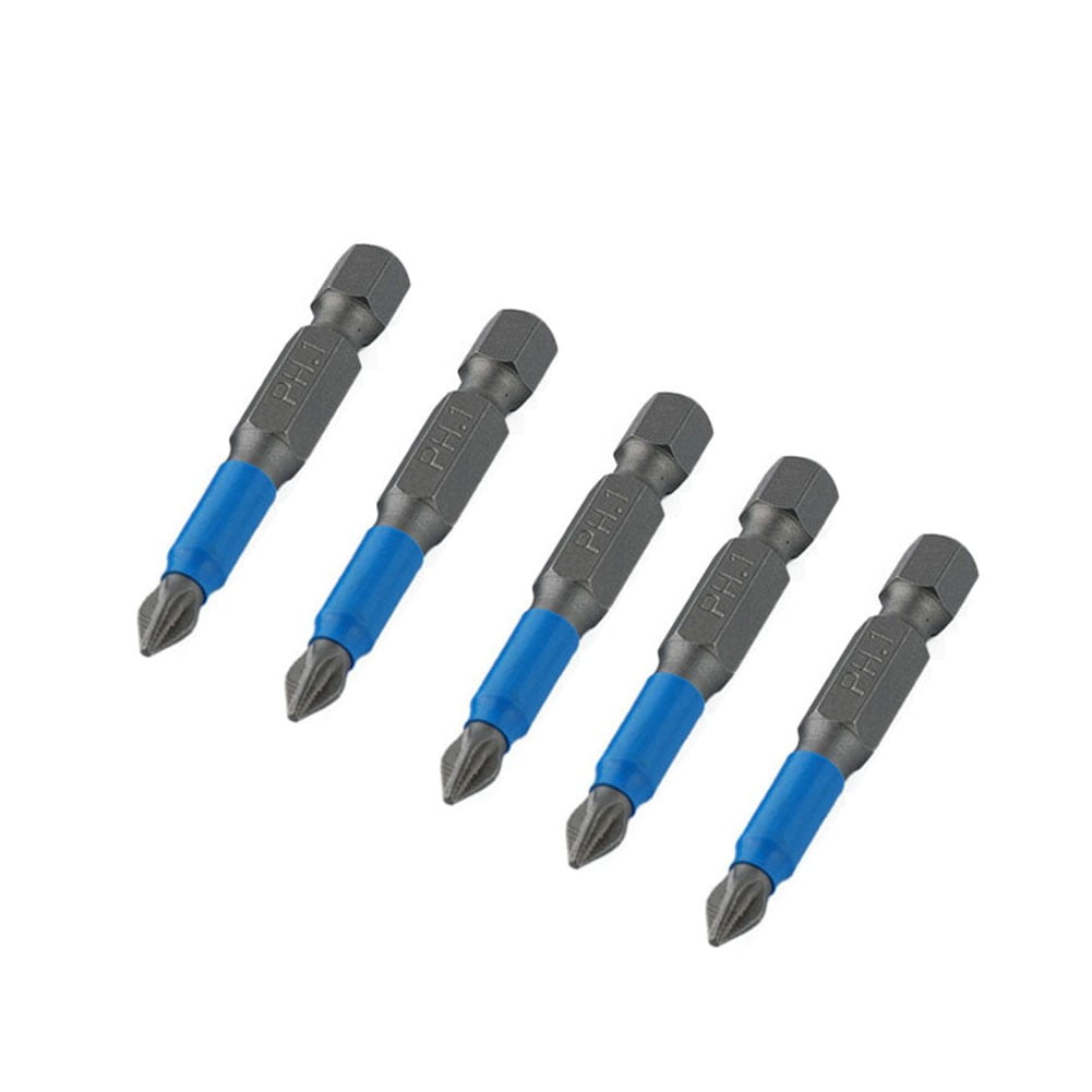 Clupup 5Pcs Non-Slip Screwdriver Bit Set 1 4 Hex Shank Magnetic Cross ...