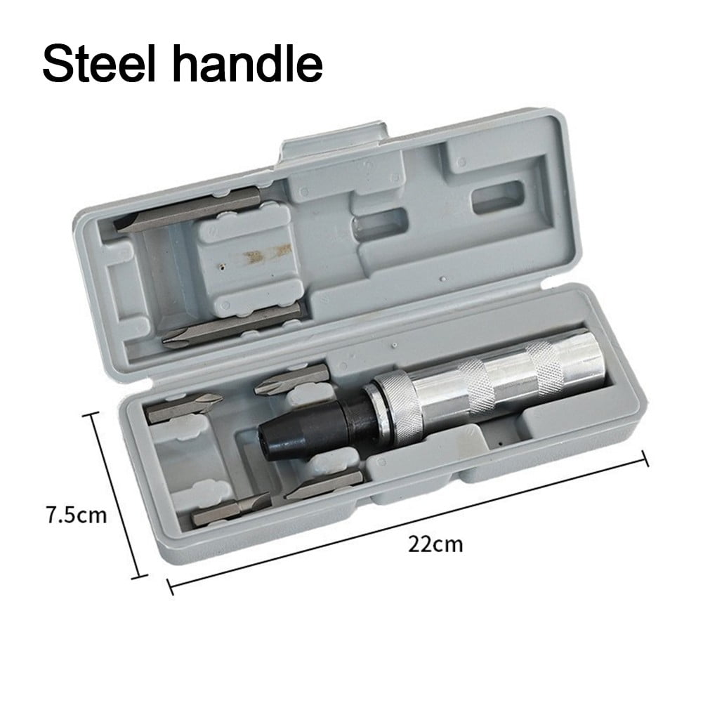Clupup 7pcs Screwdriver Bit Set Chrome Vanadium Steel Tool Set Red ...