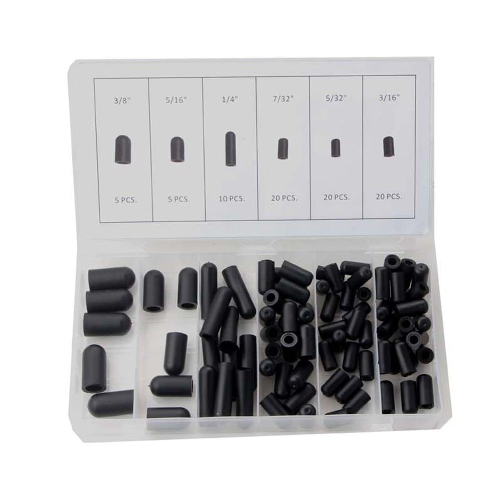 Clupup 80pcs Rubber Vacuum Line Cap Assortment For Carburetors And ...