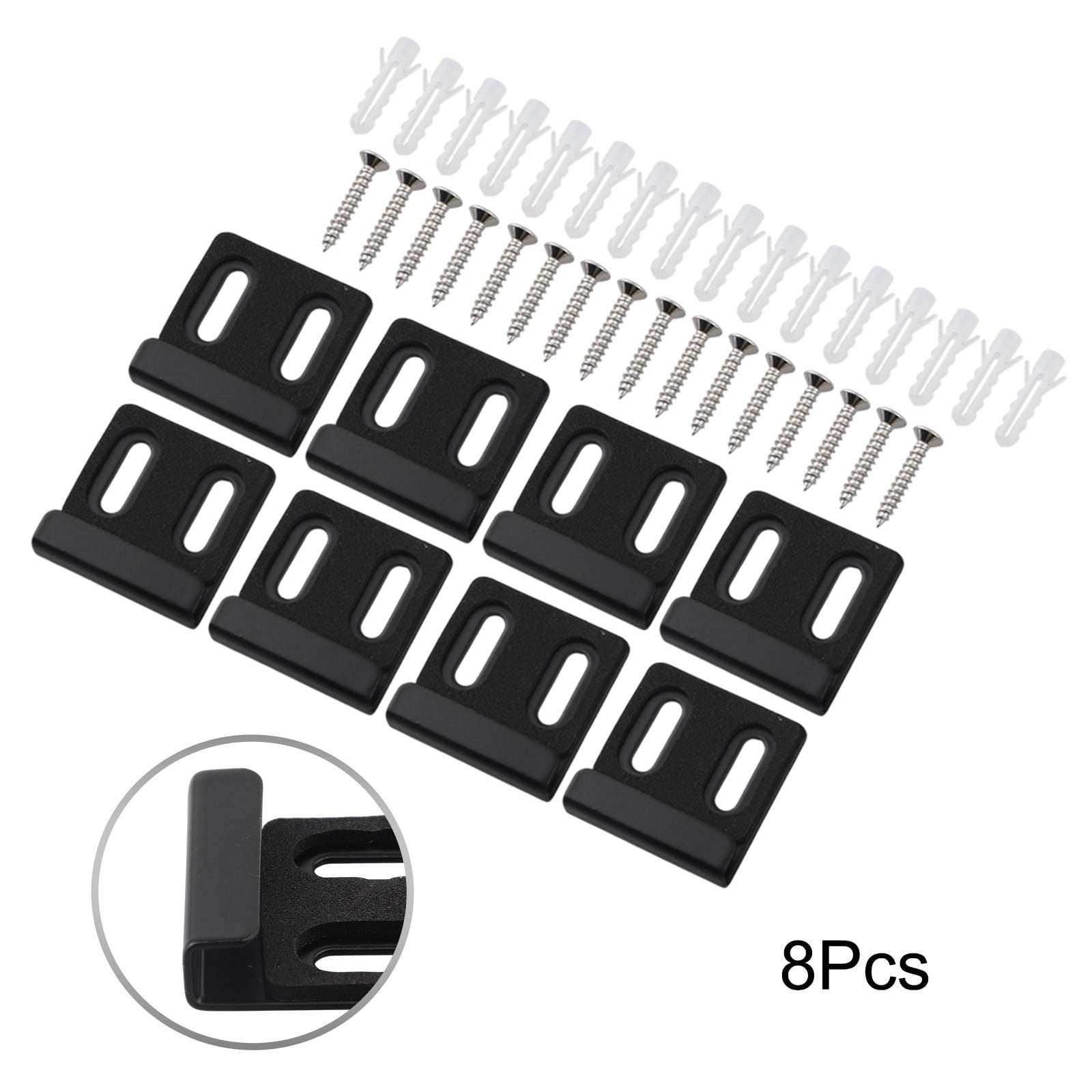 Clupup 8Pcs Stainless Steel Mirror Holders Wall Mounting Mirror ...