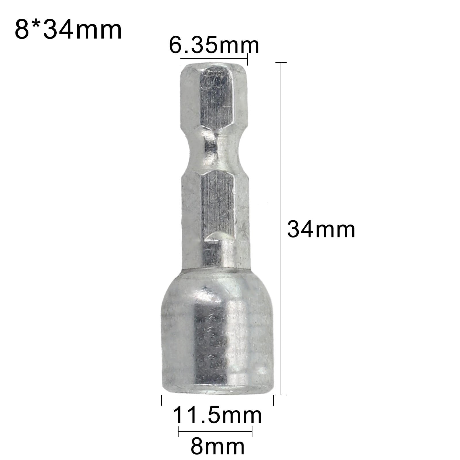 Clupup 8mm Hex Socket Magnetic Nut Driver Set Magnetic Nut Screwdriver ...